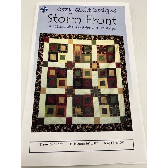 cozy quilts | Bedding | Cozy Quilt Pattern Storm Front Template Needle ...
